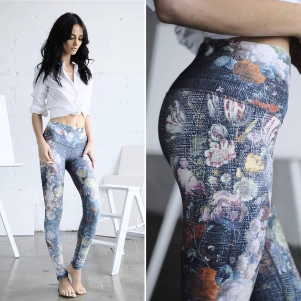 Rare Niyama Sol Fleurs Barefoot Legging Size Small ~ … - Gem